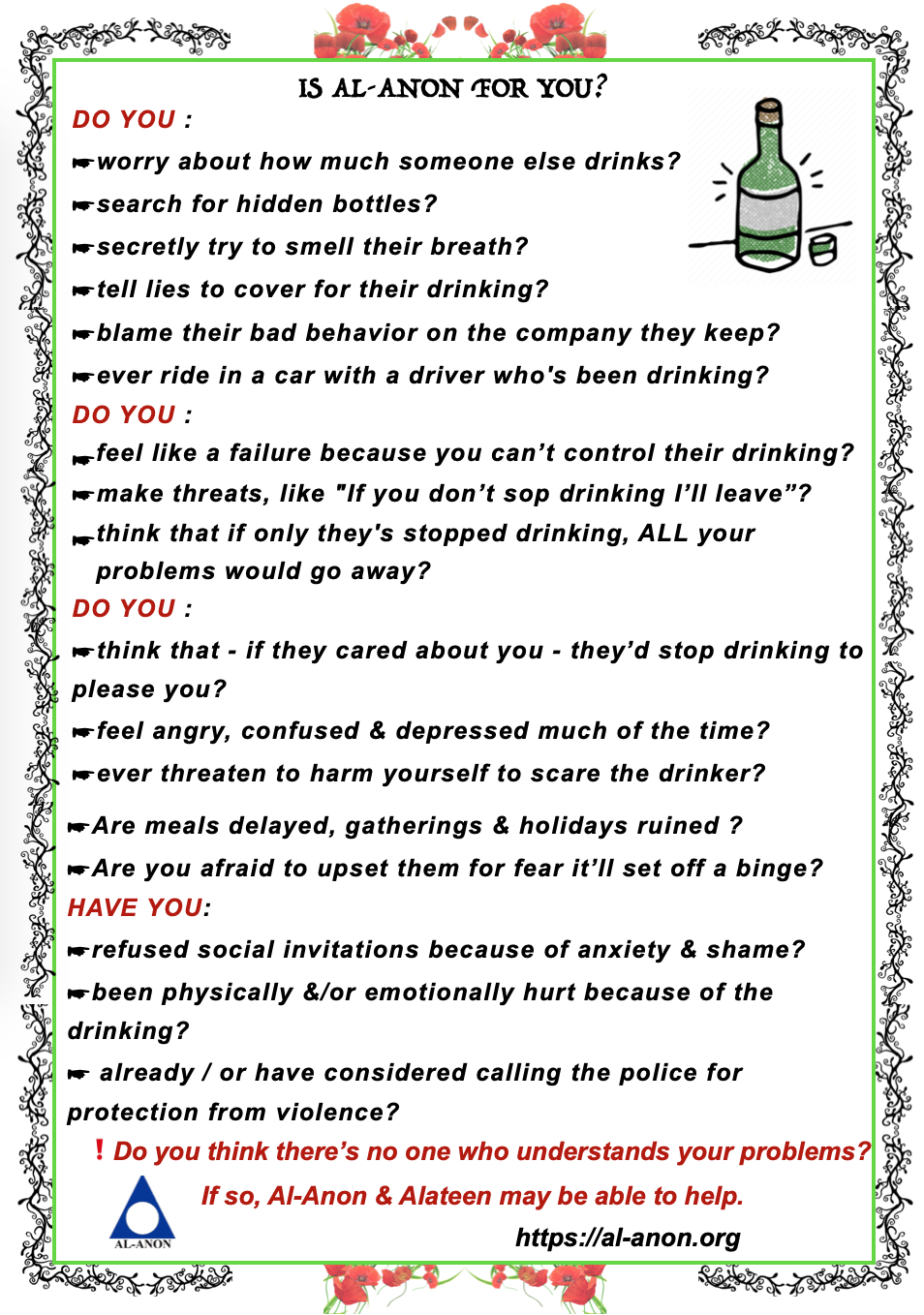 Al-Anon SAYINGS & Info (Part 1) | HEAL & GROW for ACoAs